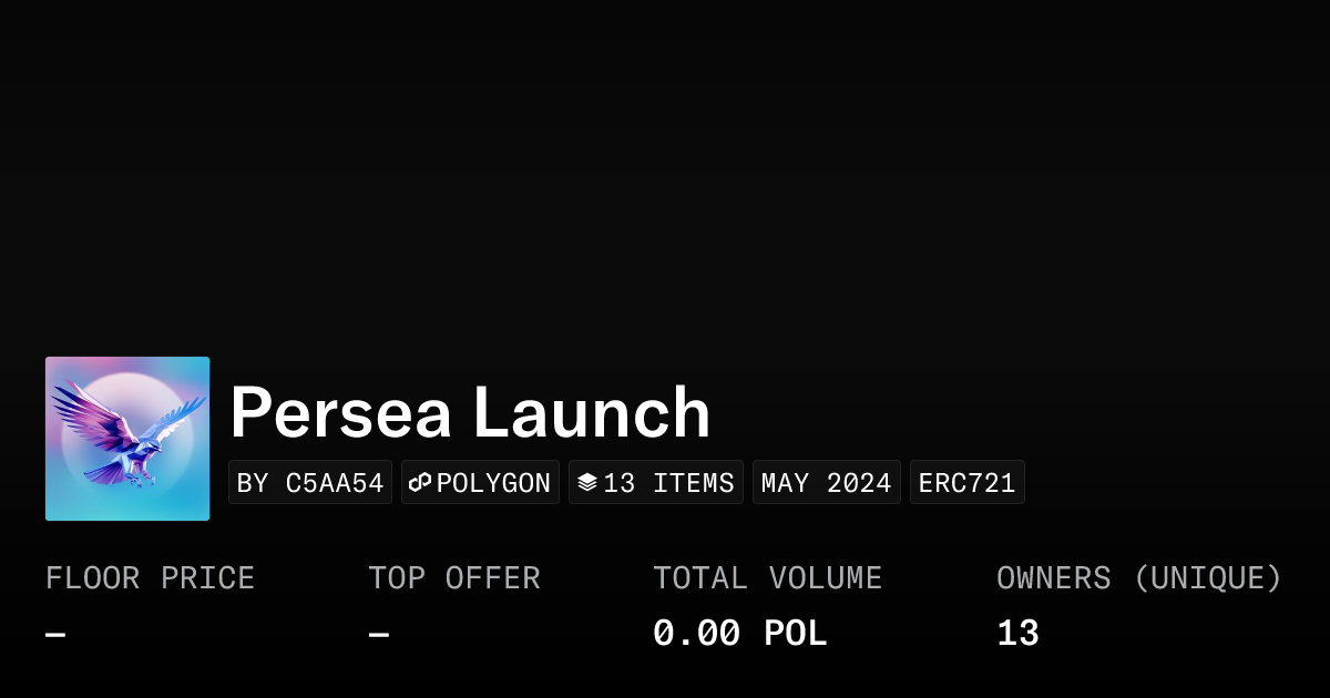 Persea Launch - Collection | OpenSea