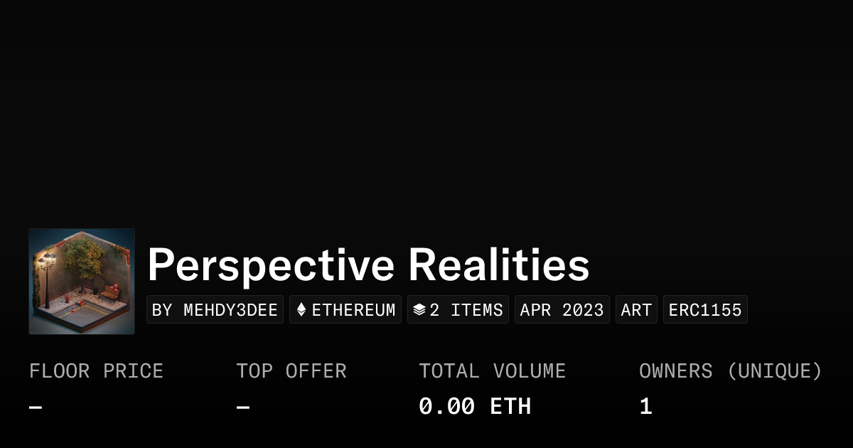 Perspective Realities - Collection | OpenSea