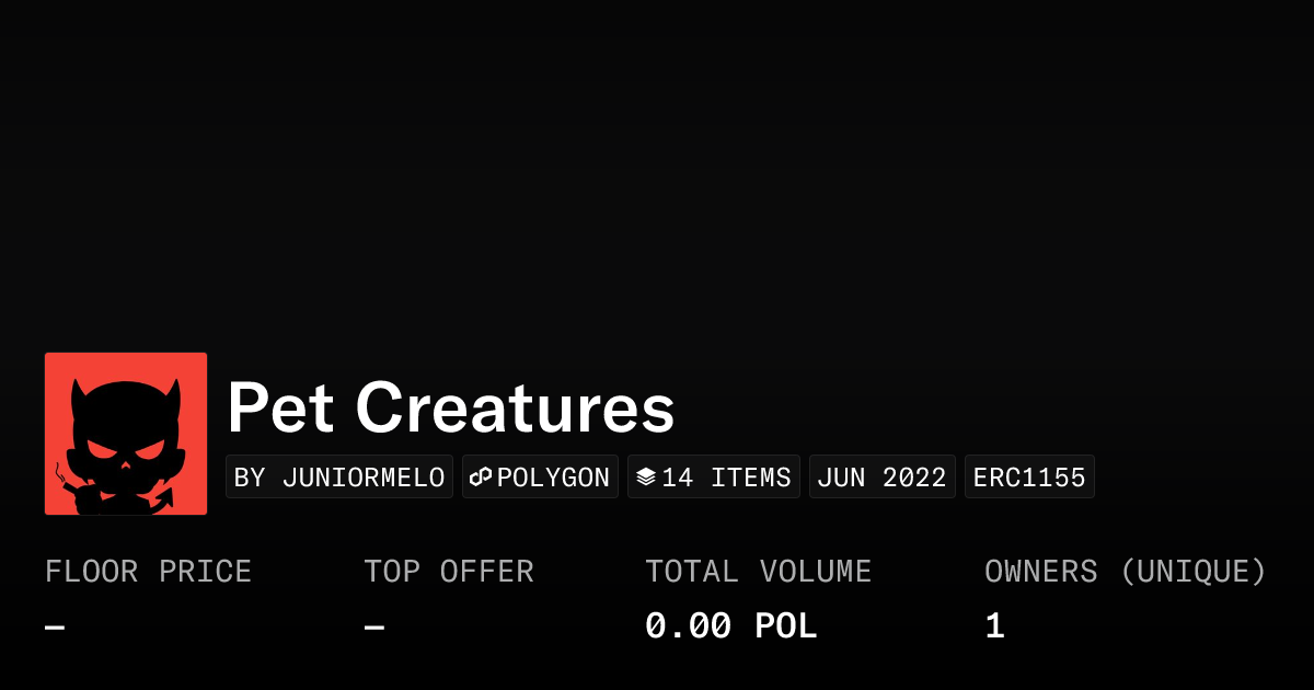 Pet Creatures - Collection | OpenSea