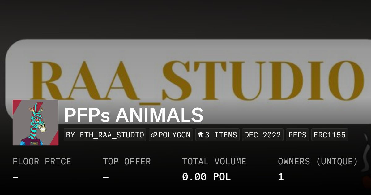 PFPs ANIMALS - Collection | OpenSea