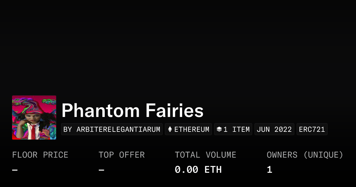 Phantom Fairies - Collection | OpenSea