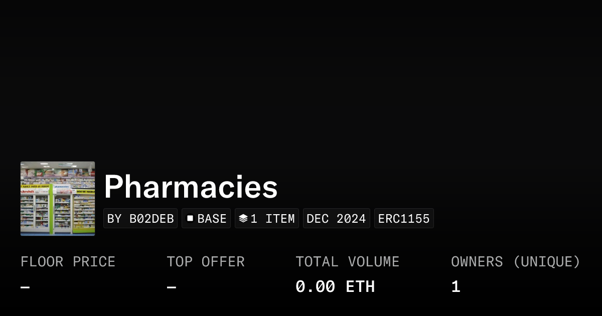 Pharmacies - Collection | OpenSea