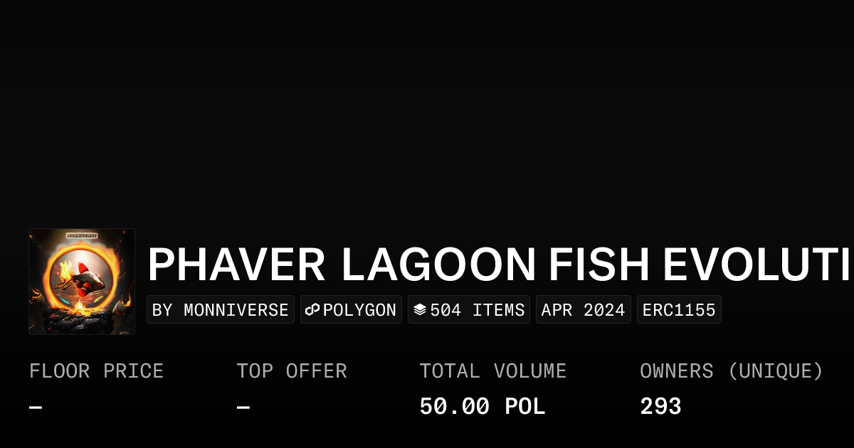 PHAVER LAGOON FISH EVOLUTION - Collection | OpenSea