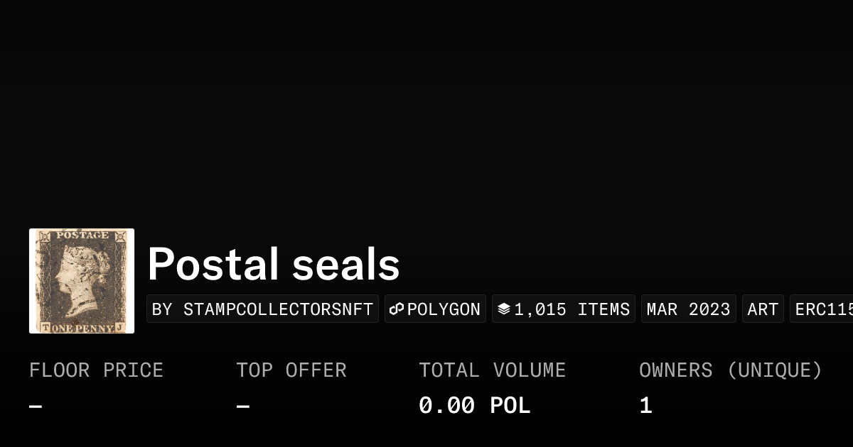 Postal seals - Collection | OpenSea