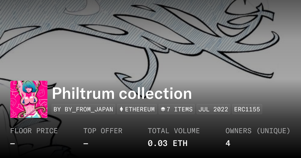 Philtrum collection - Collection | OpenSea