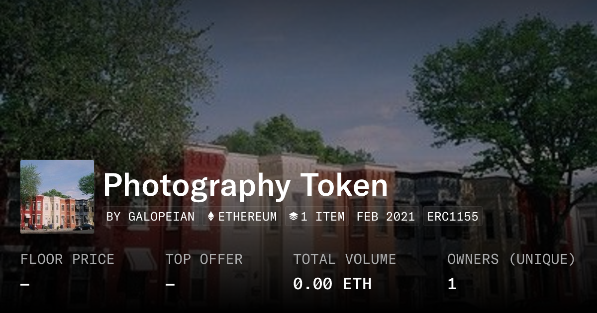 Photography Token - Collection | OpenSea