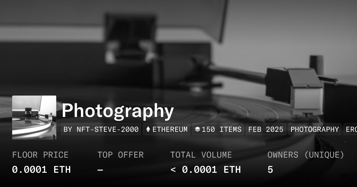 Photography - Collection | OpenSea