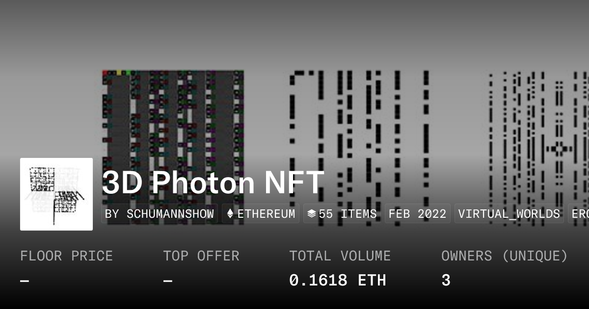 3D Photon NFT - Collection | OpenSea