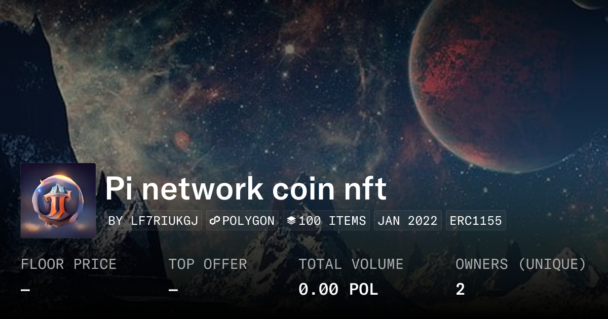 Pi network coin nft - Collection | OpenSea