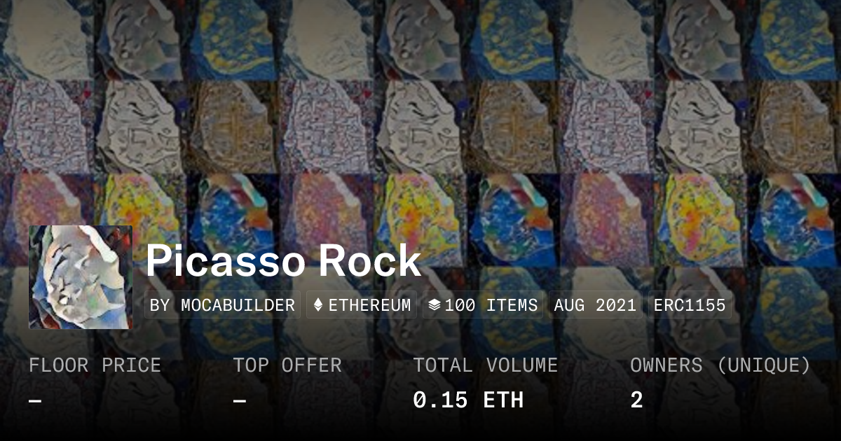 Picasso Rock - Collection | OpenSea