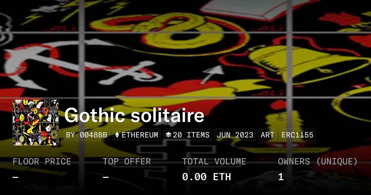 Gothic solitaire - Collection | OpenSea