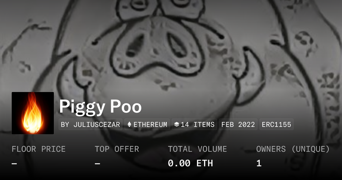 Piggy Poo - Collection | OpenSea