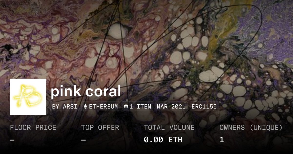 pink coral - Collection | OpenSea