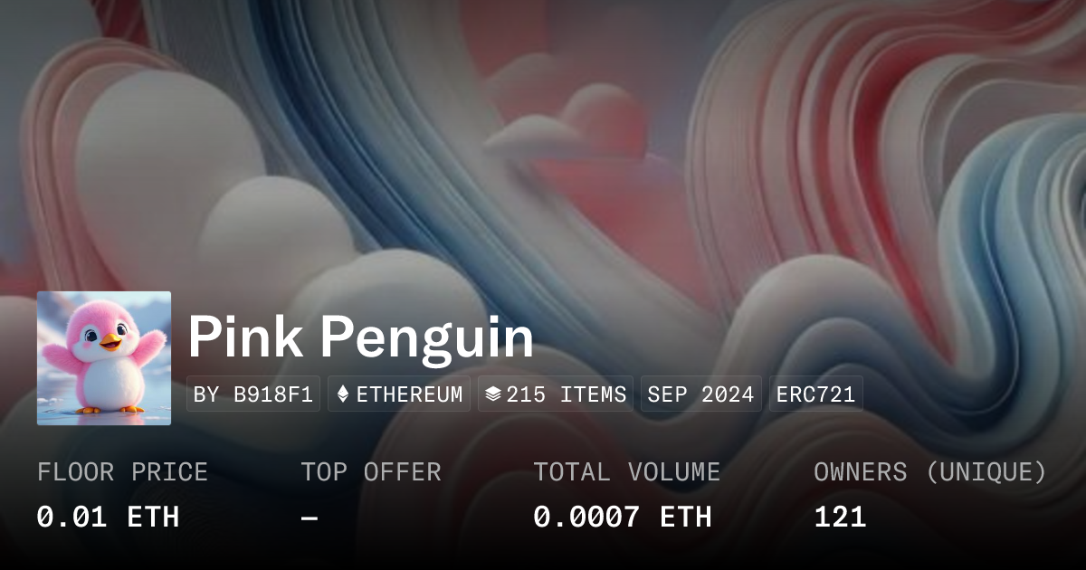 Pink Penguin - Collection | OpenSea