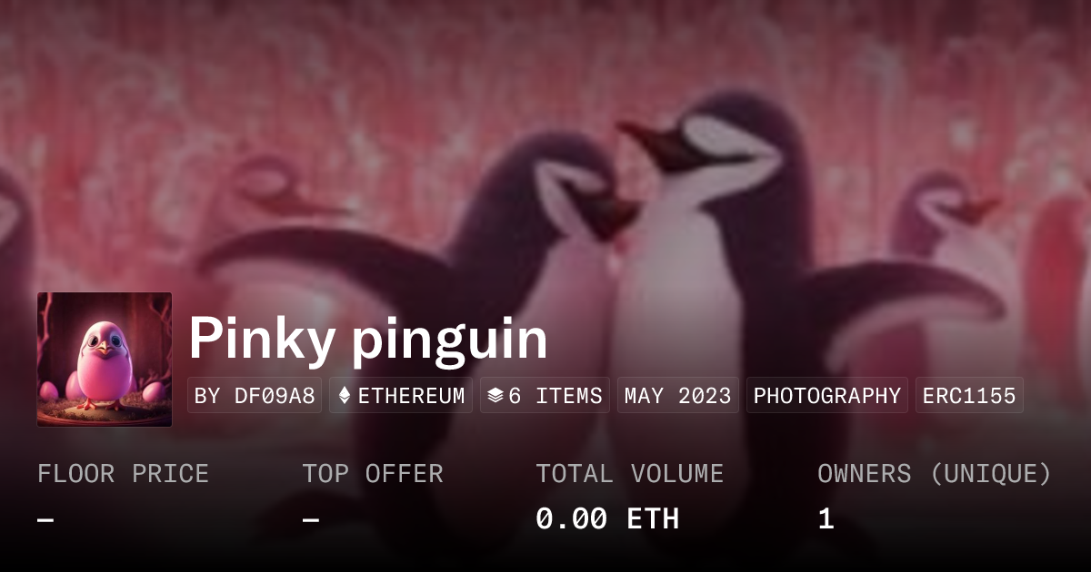 Pinky pinguin - Collection | OpenSea