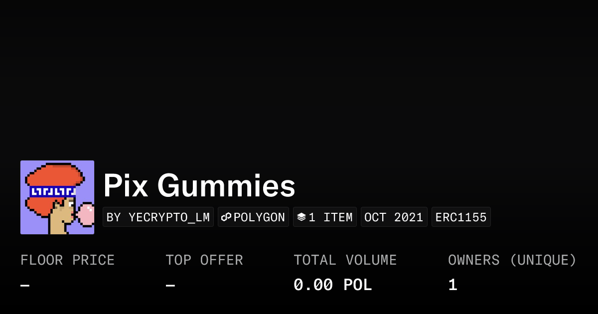 Pix Gummies - Collection | OpenSea