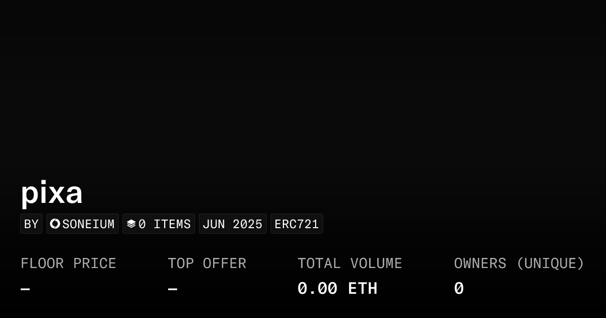 pixa - Collection | OpenSea