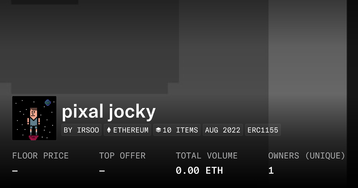pixal jocky - Collection | OpenSea