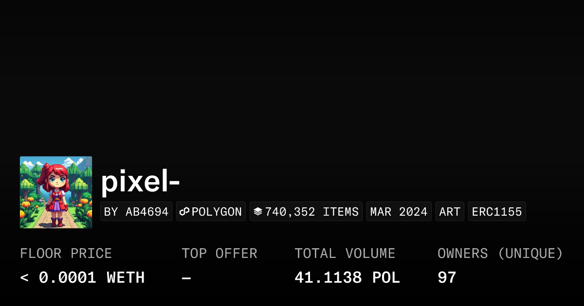 pixel- - Collection | OpenSea
