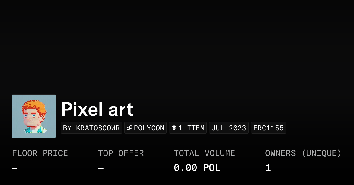 Pixel art - Collection | OpenSea