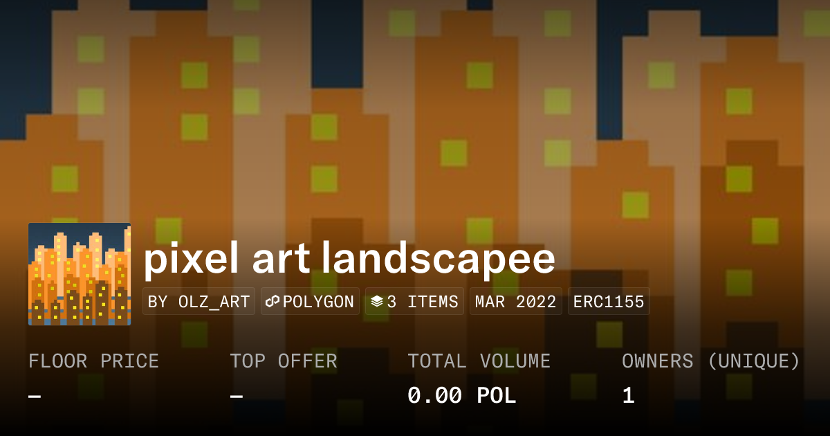 pixel art landscapee - Collection | OpenSea