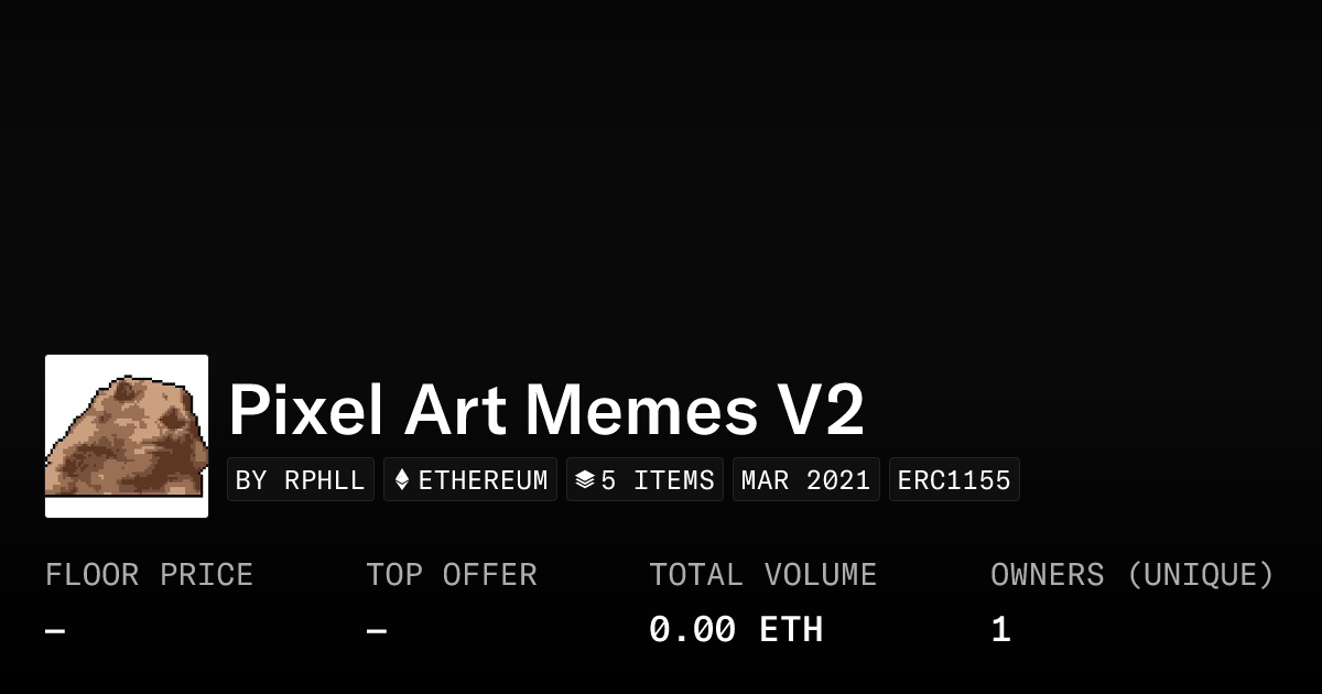 Pixel Art Memes V2 - Collection | OpenSea