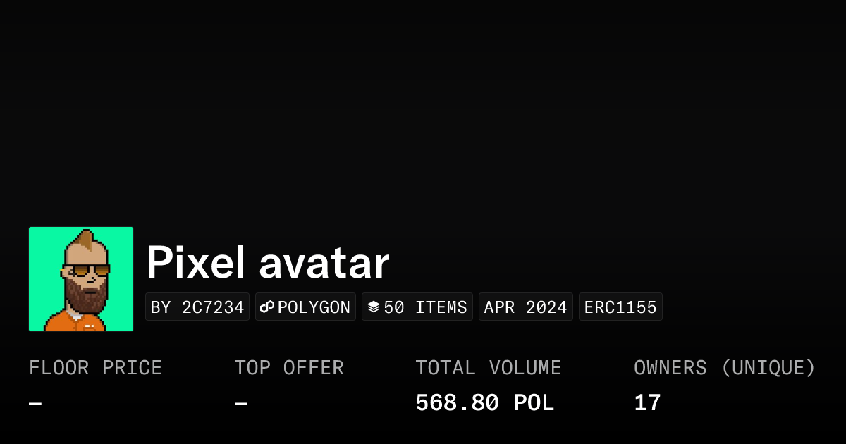 Pixel avatar - Collection | OpenSea