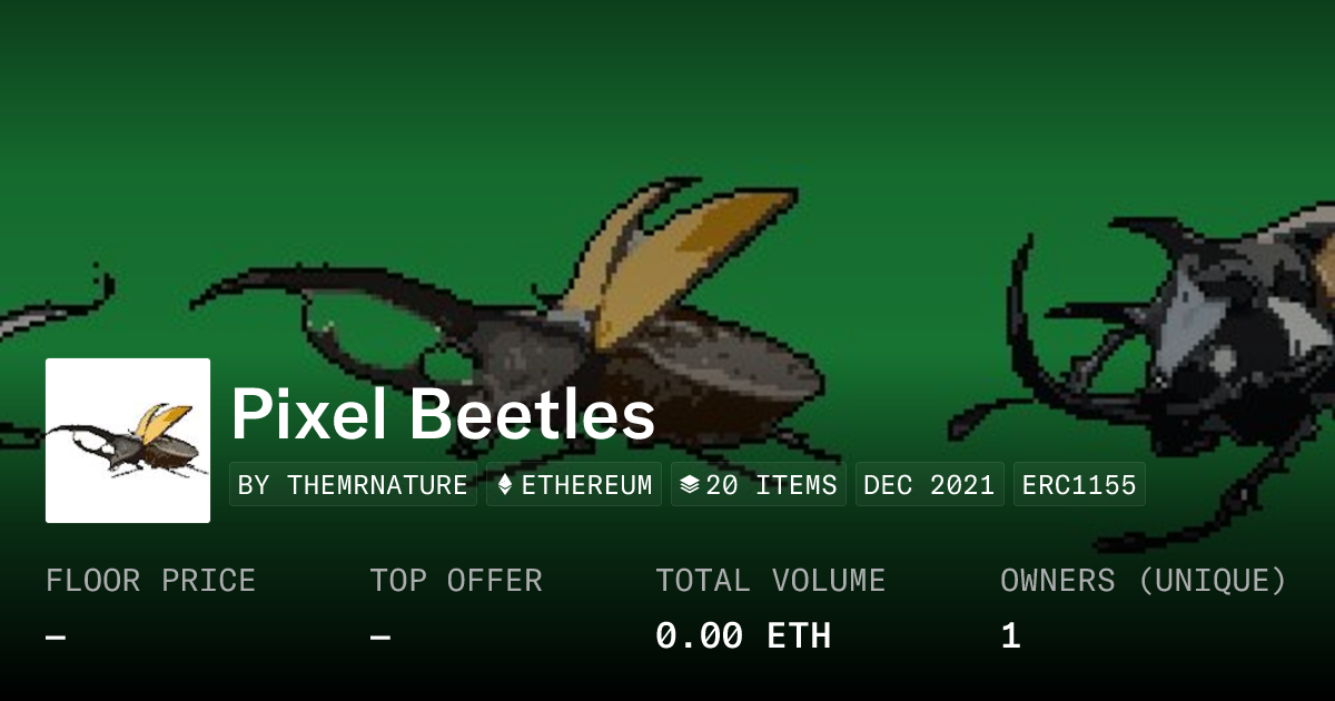 Pixel Beetles - Collection | OpenSea