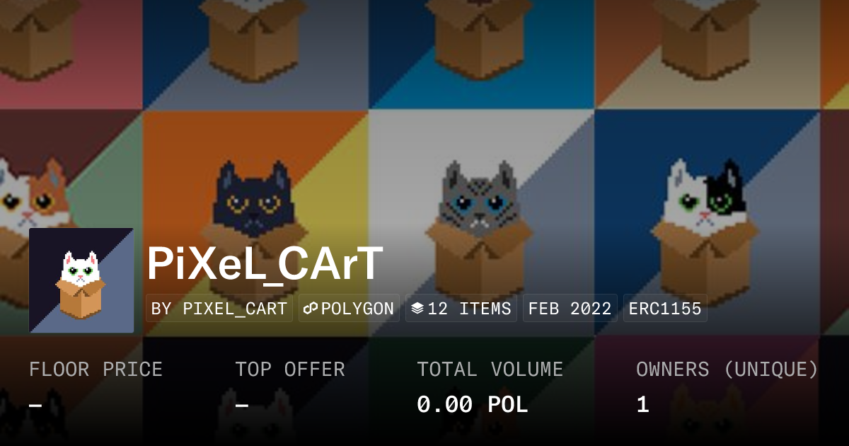 PiXeL_CArT - Collection | OpenSea