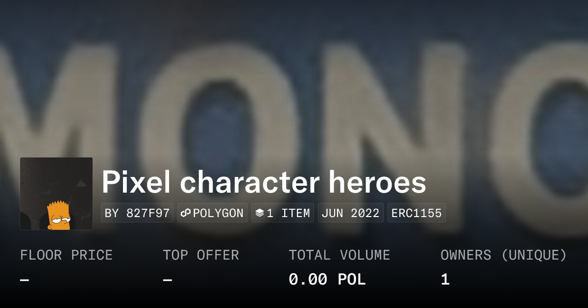 Pixel character heroes - Collection | OpenSea