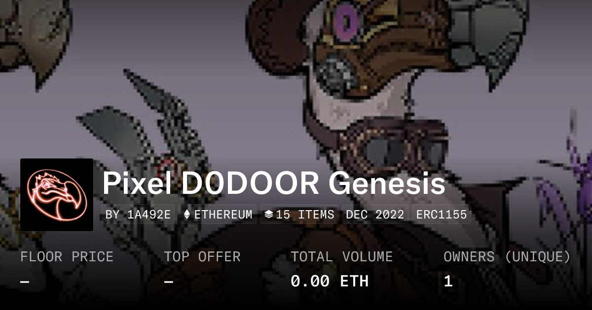 Pixel D0DOOR Genesis - Collection | OpenSea