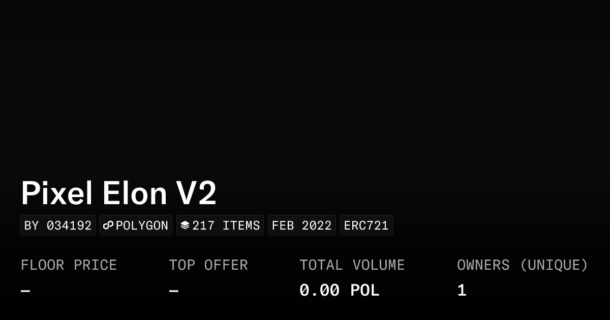 Pixel Elon V2 - Collection | OpenSea