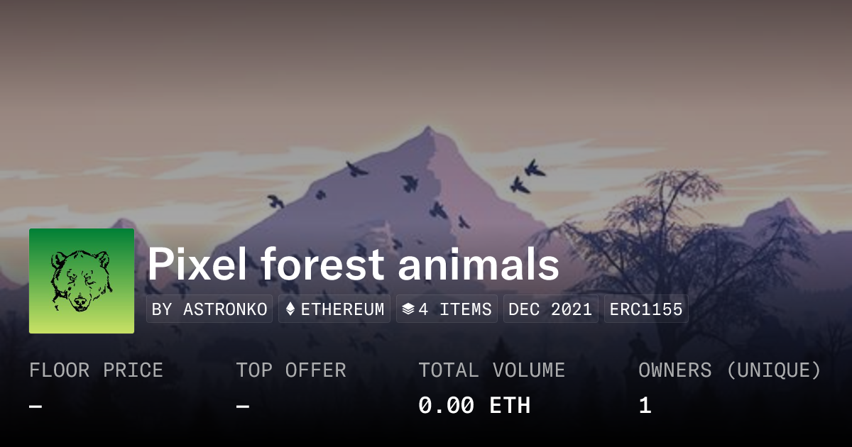 Pixel forest animals - Collection | OpenSea