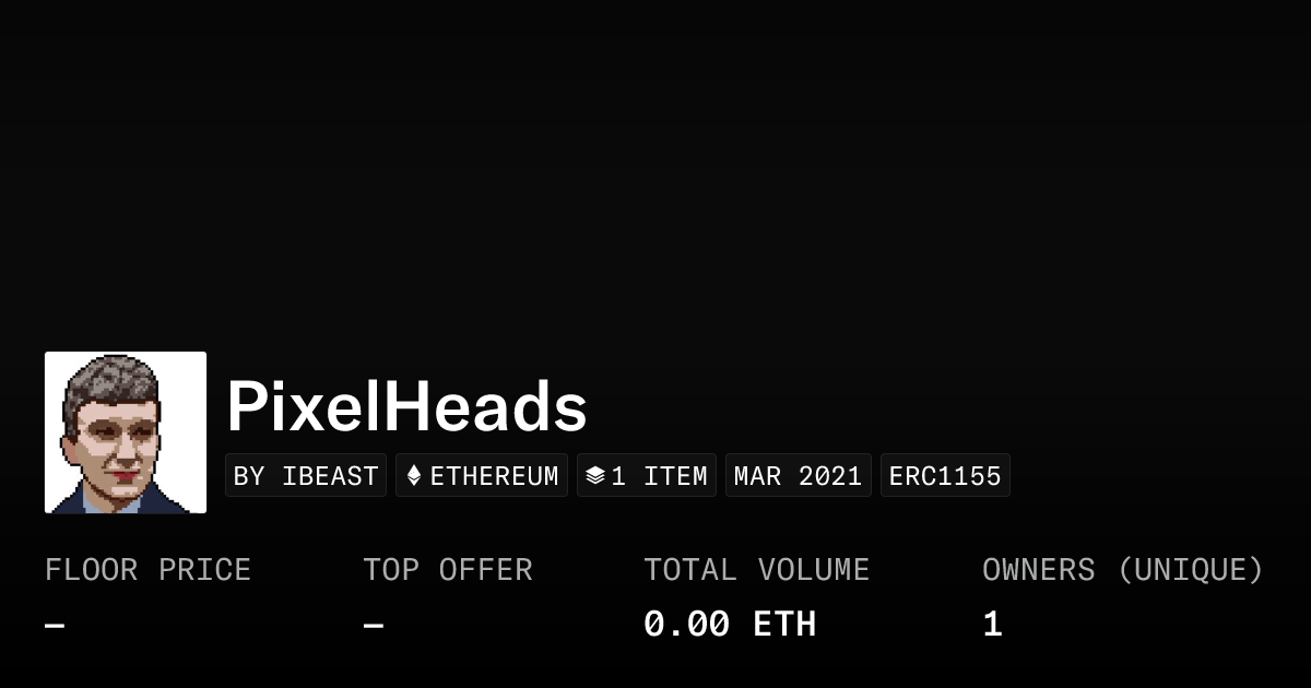 PixelHeads - Collection | OpenSea