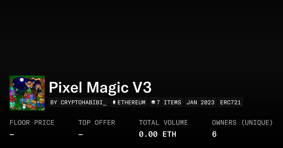Pixel Magic V3 - Collection | OpenSea