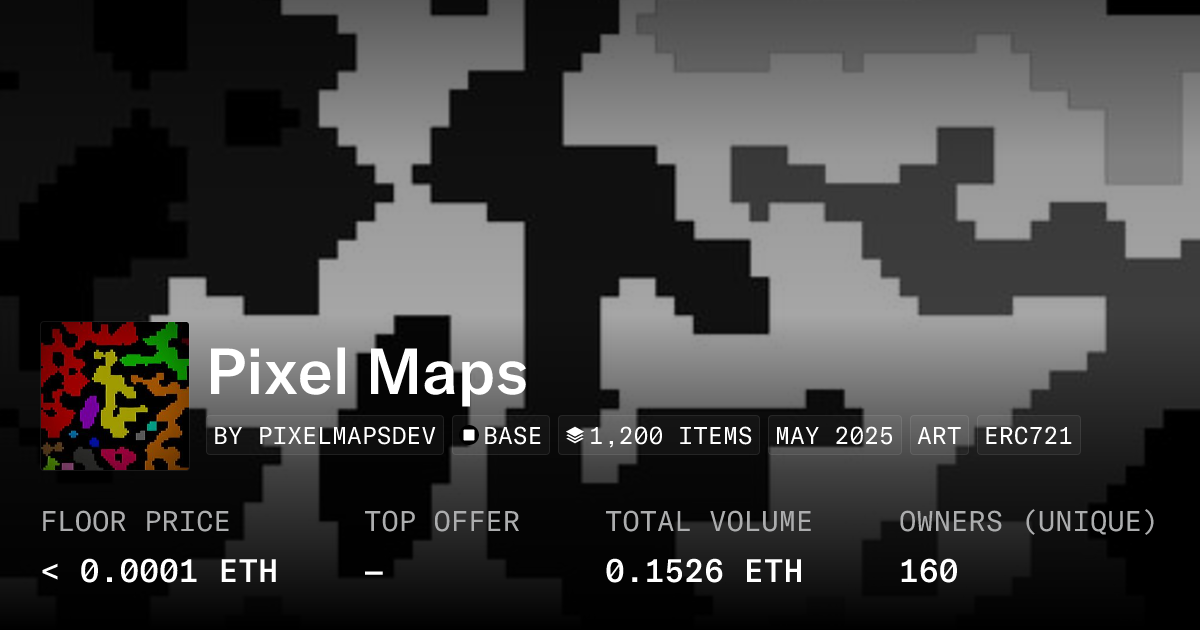Pixel Maps - Collection | OpenSea