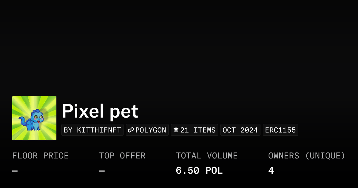 Pixel pet - Collection | OpenSea
