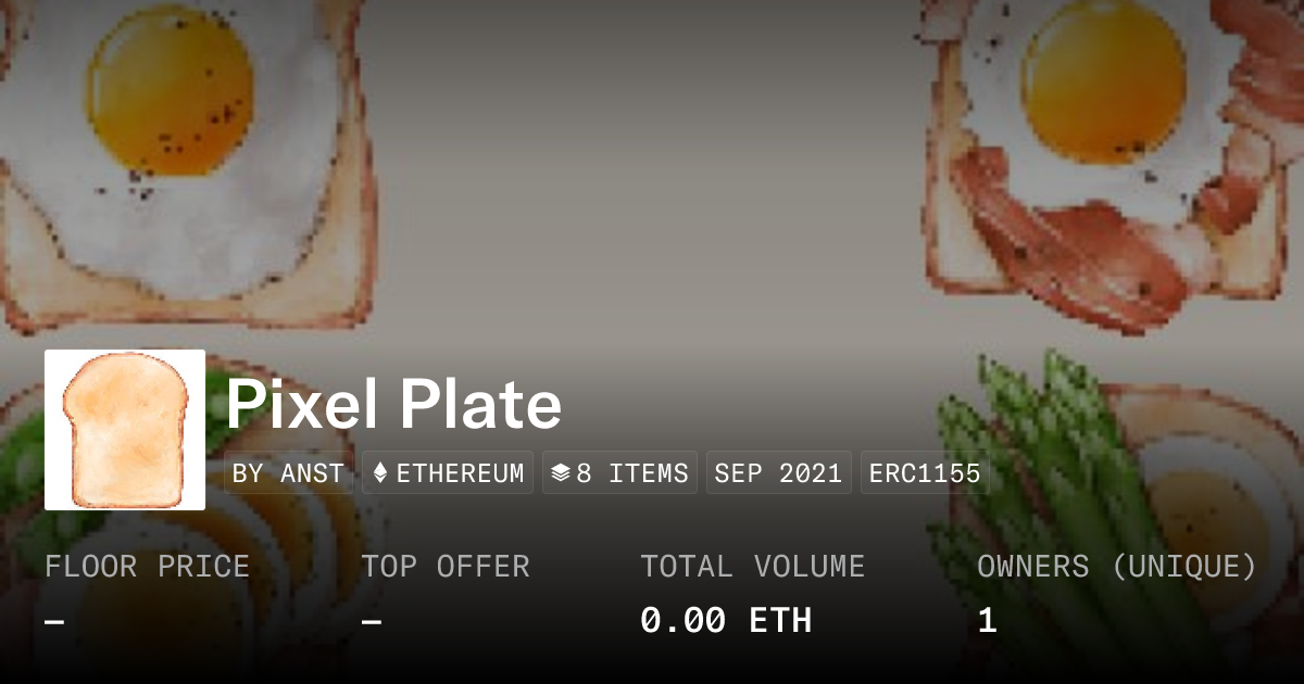 Pixel Plate - Collection | OpenSea