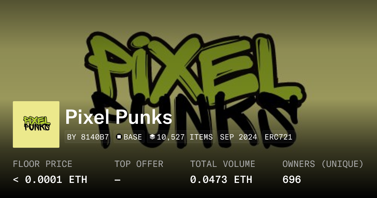 Pixel Punks - Collection | OpenSea