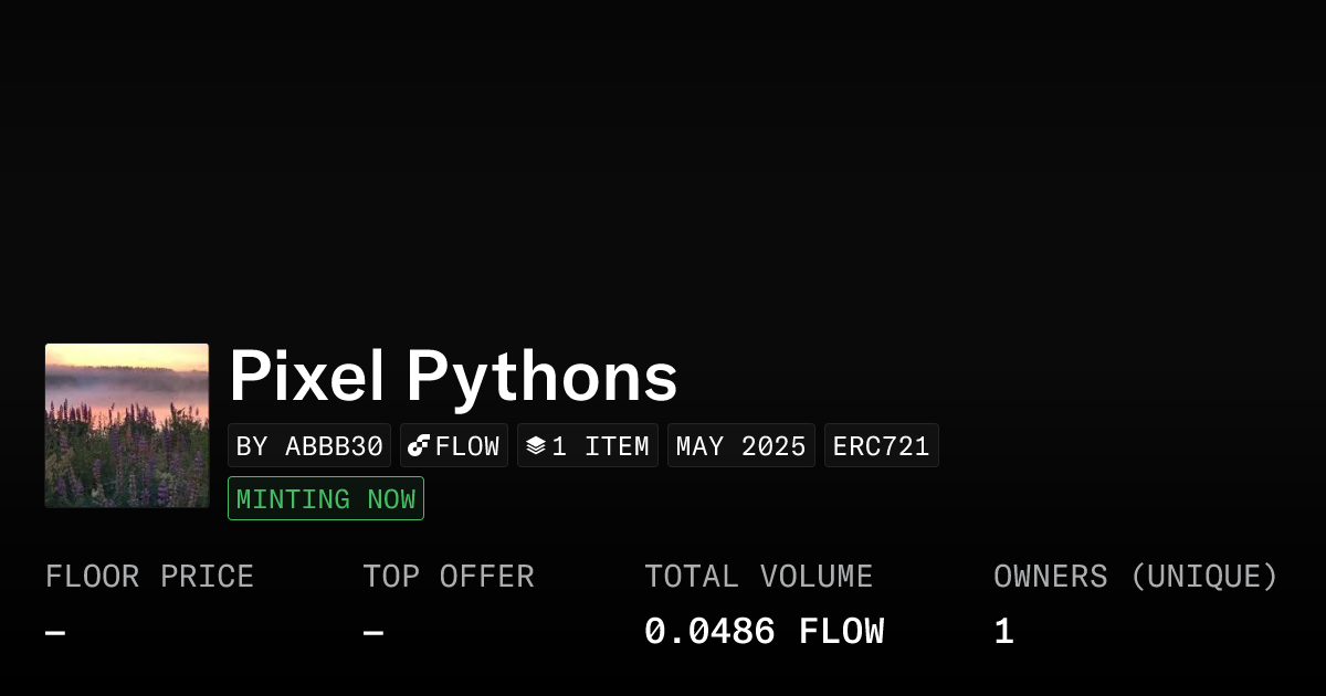 Pixel Pythons - Collection | OpenSea