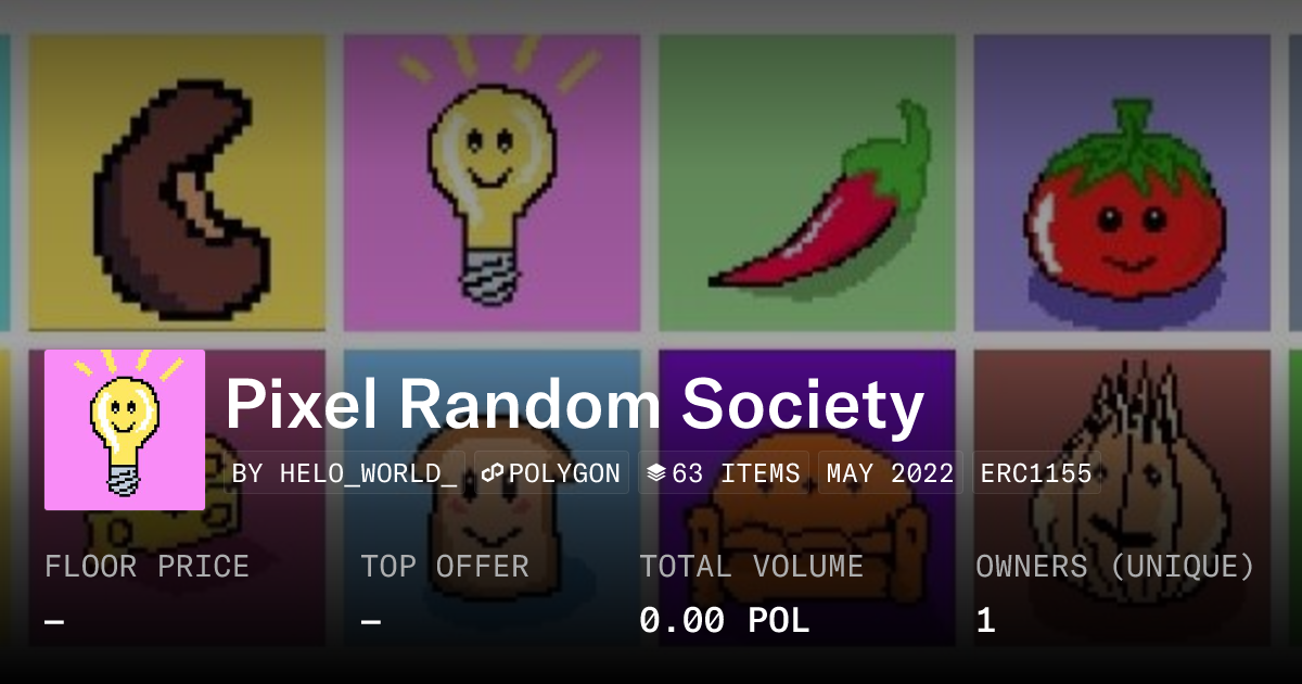 Pixel Random Society - Collection | OpenSea