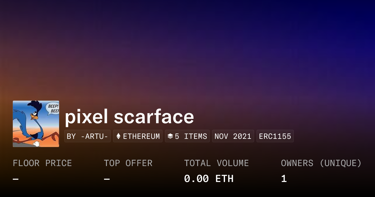 pixel scarface - Collection | OpenSea