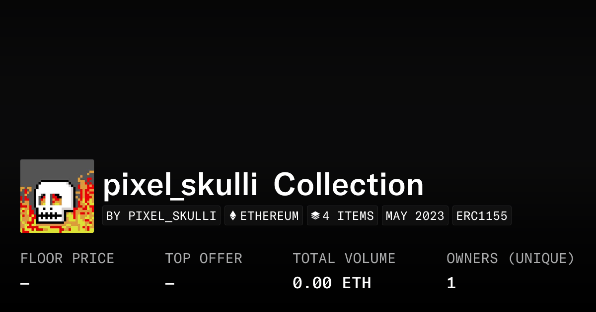 pixel_skulli Collection - Collection | OpenSea