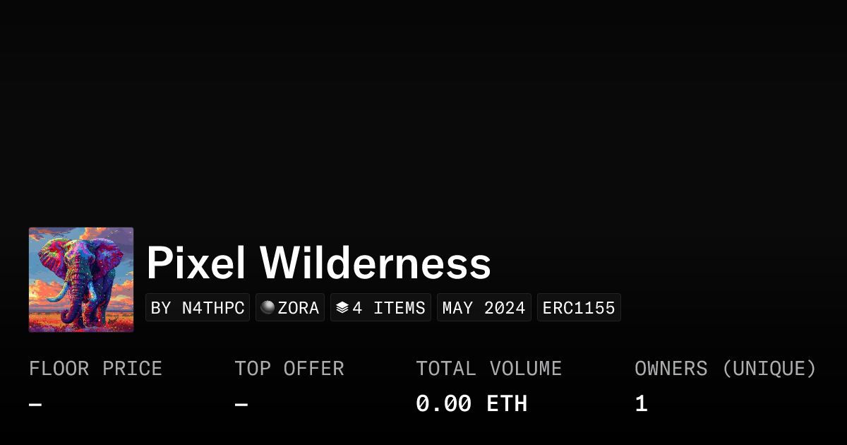 Pixel Wilderness - Collection | OpenSea