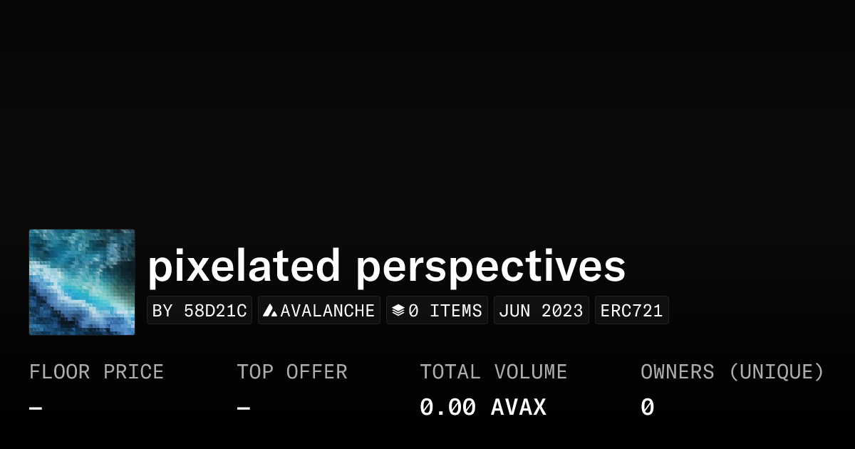 pixelated perspectives - Collection | OpenSea