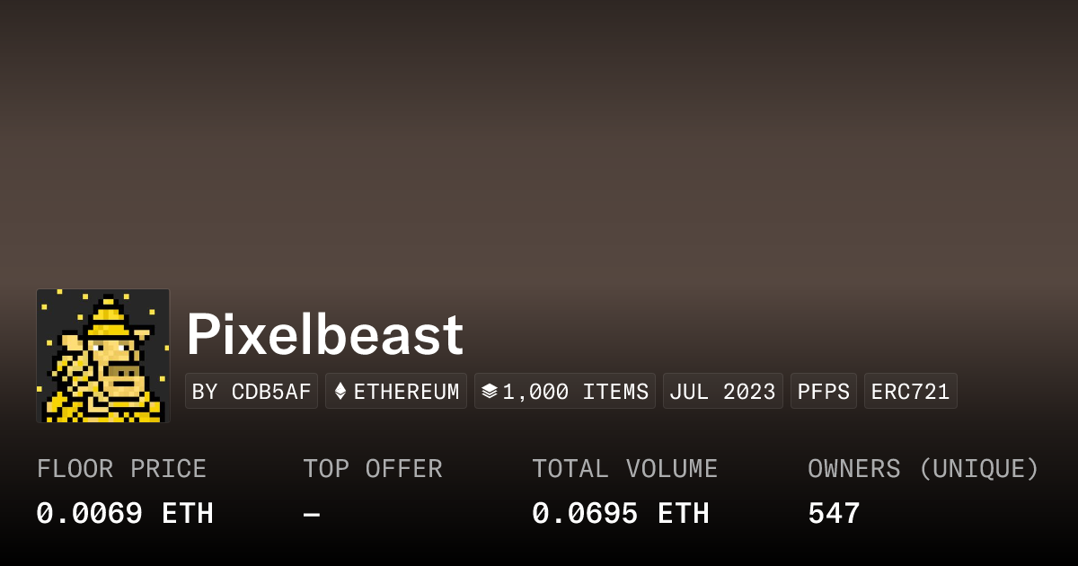 Pixelbeast - Collection | OpenSea