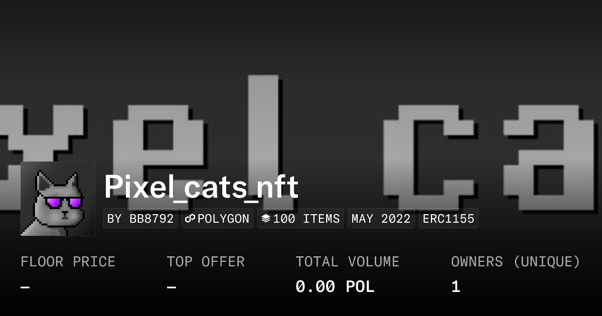 Pixel_cats_nft - Collection | OpenSea