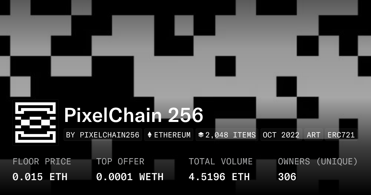 PixelChain 256 - Collection | OpenSea