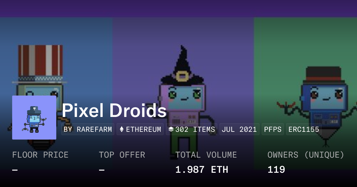 Pixel Droids - Collection | OpenSea