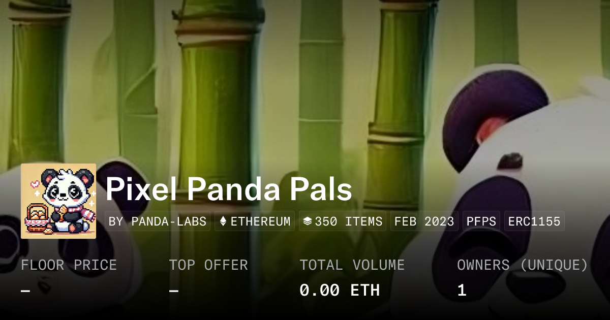 Pixel Panda Pals - Collection | OpenSea